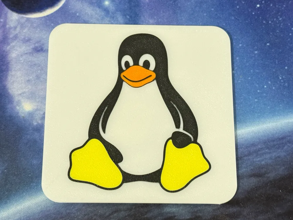 Square coaster linux by sgenos - MakerWorld