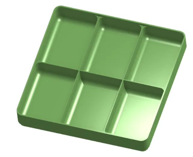 Versatile Interlocking Box with Customizable Layouts - 150mm by 150mm ...