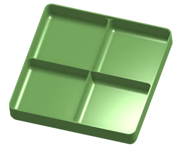 Versatile Interlocking Box with Customizable Layouts - 150mm by 150mm ...