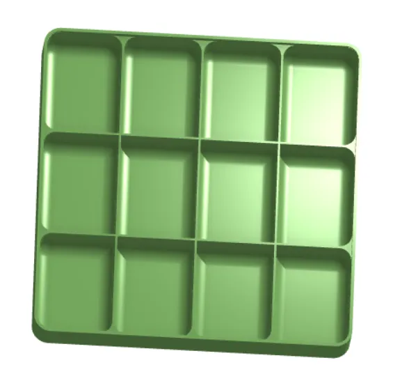 Versatile Interlocking Box with Customizable Layouts - 150mm by 150mm ...