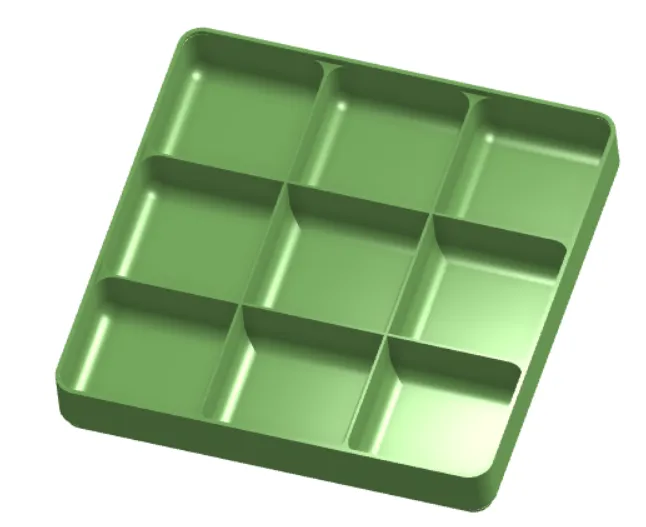 Versatile Interlocking Box with Customizable Layouts - 150mm by 150mm ...