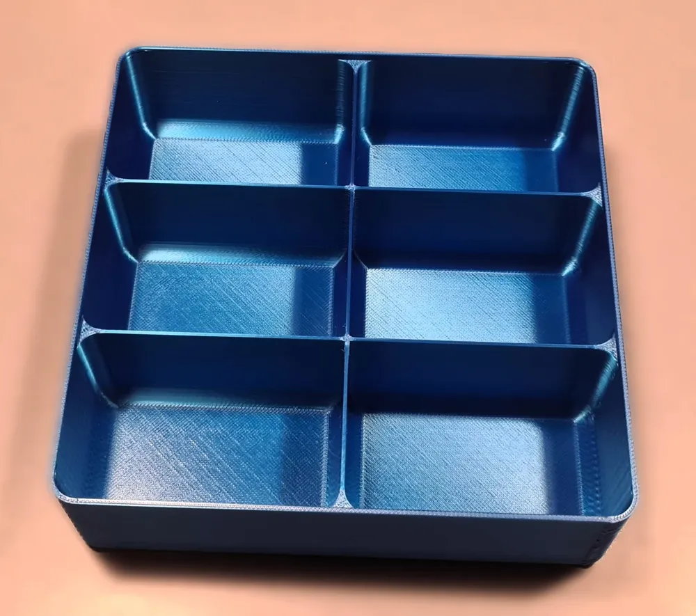 Versatile Interlocking Box with Customizable Layouts - 150mm by 150mm ...