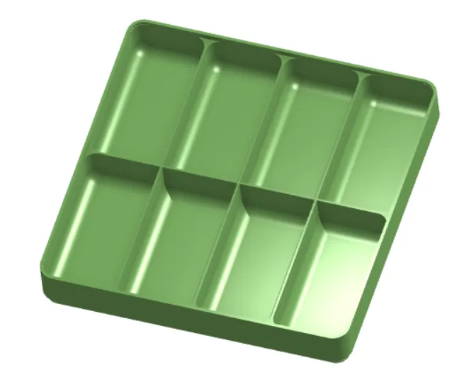 Versatile Interlocking Box with Customizable Layouts - 150mm by 150mm ...