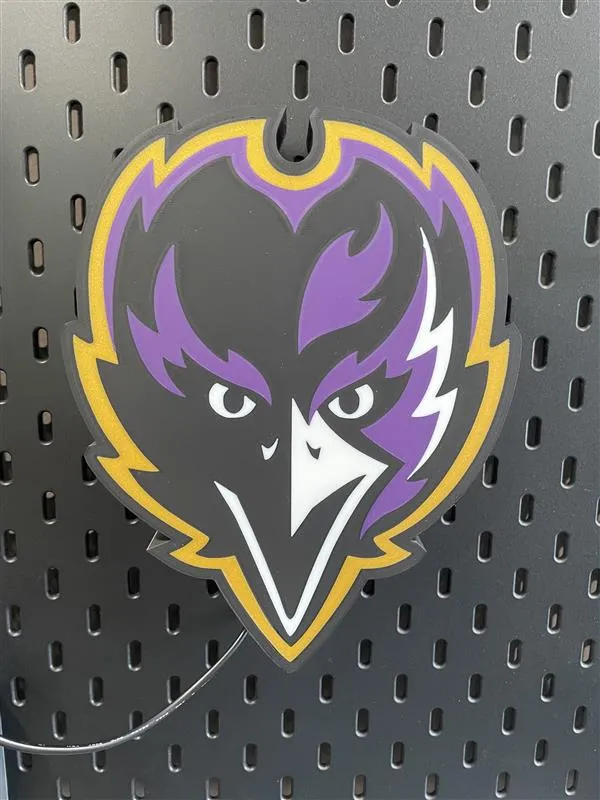 Baltimore Raven Front Face Lightbox by Walden 3D Prints MakerWorld ...