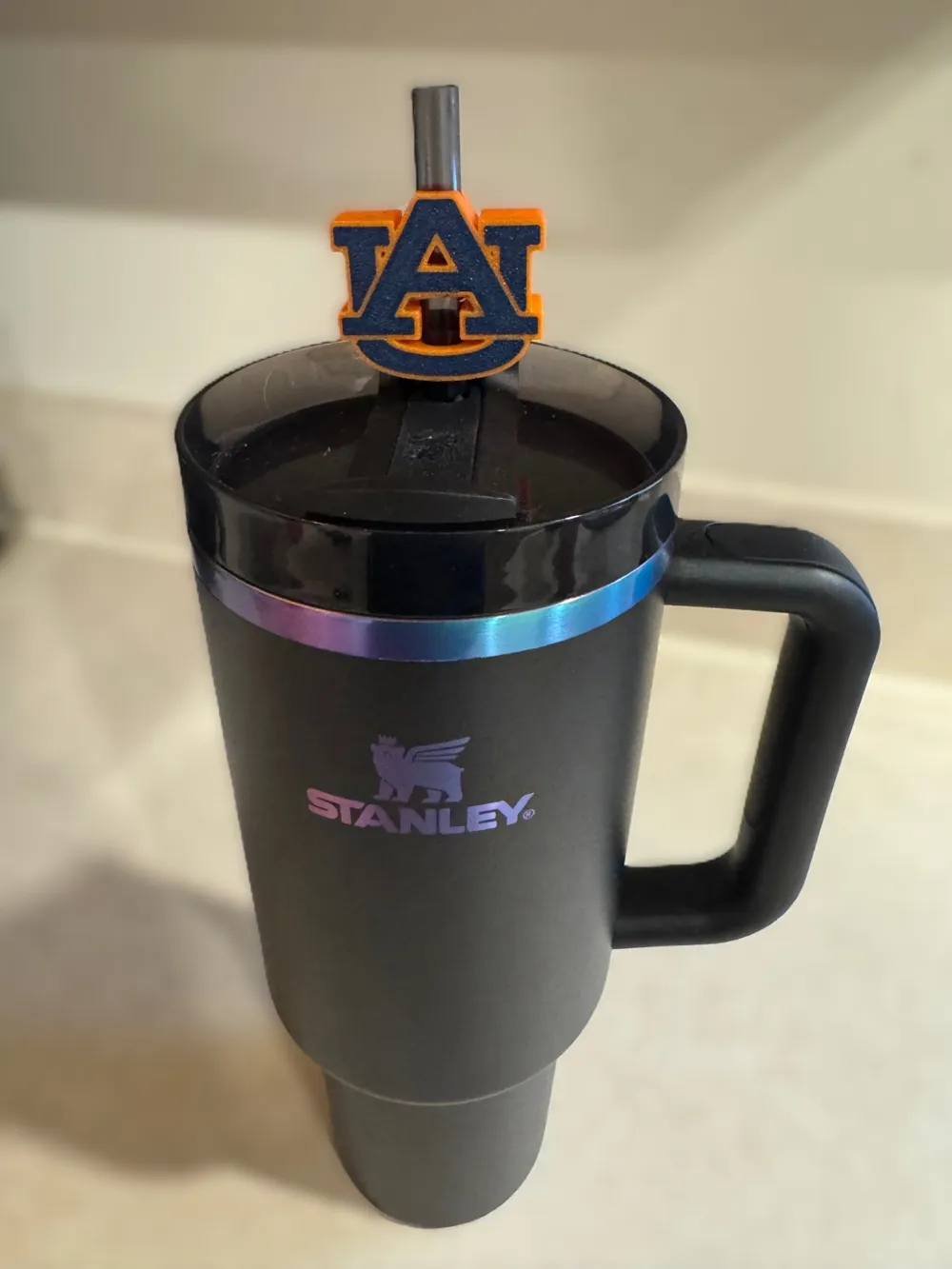Auburn Tigers Stanley Cup Straw Topper by Carman3D MakerWorld: Download ...