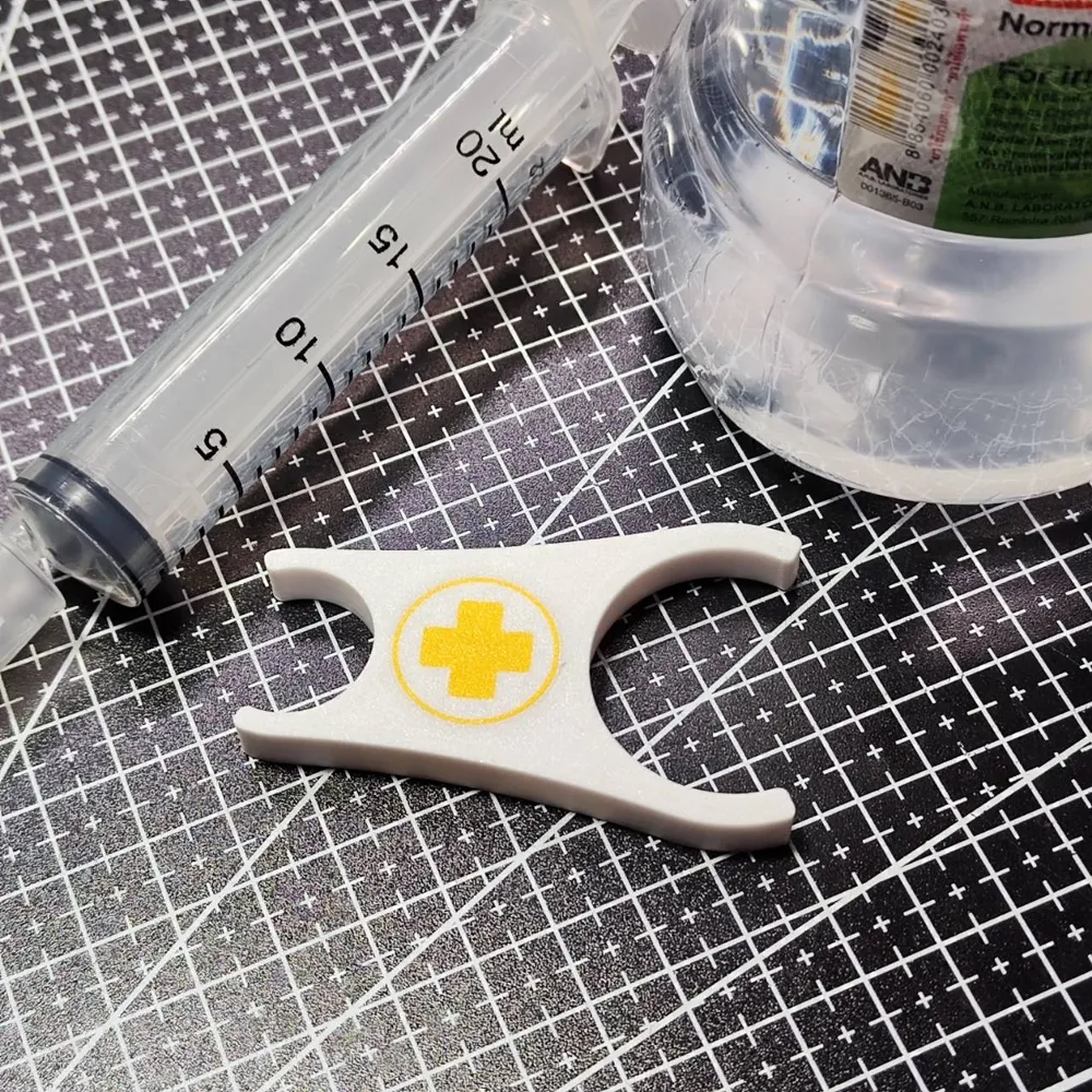 Saline Nasal Rinse Syringe Holder for 34mm Bottles by DIY of Things ...