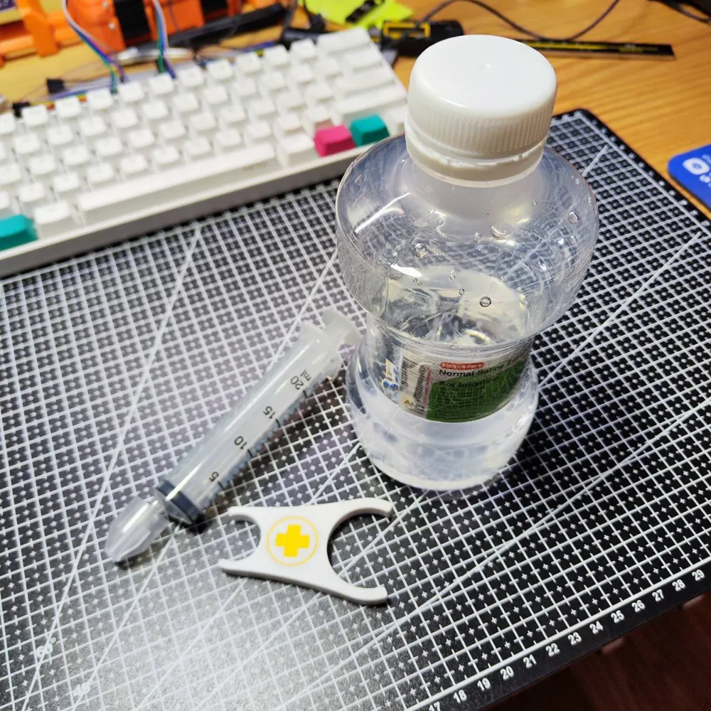 Saline Nasal Rinse Syringe Holder for 34mm Bottles by DIY of Things ...
