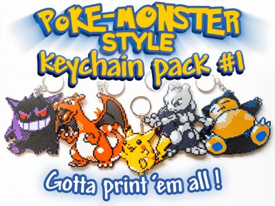 Pokemon Style Keychains | Collection - MakerWorld: Download Free 3D Models
