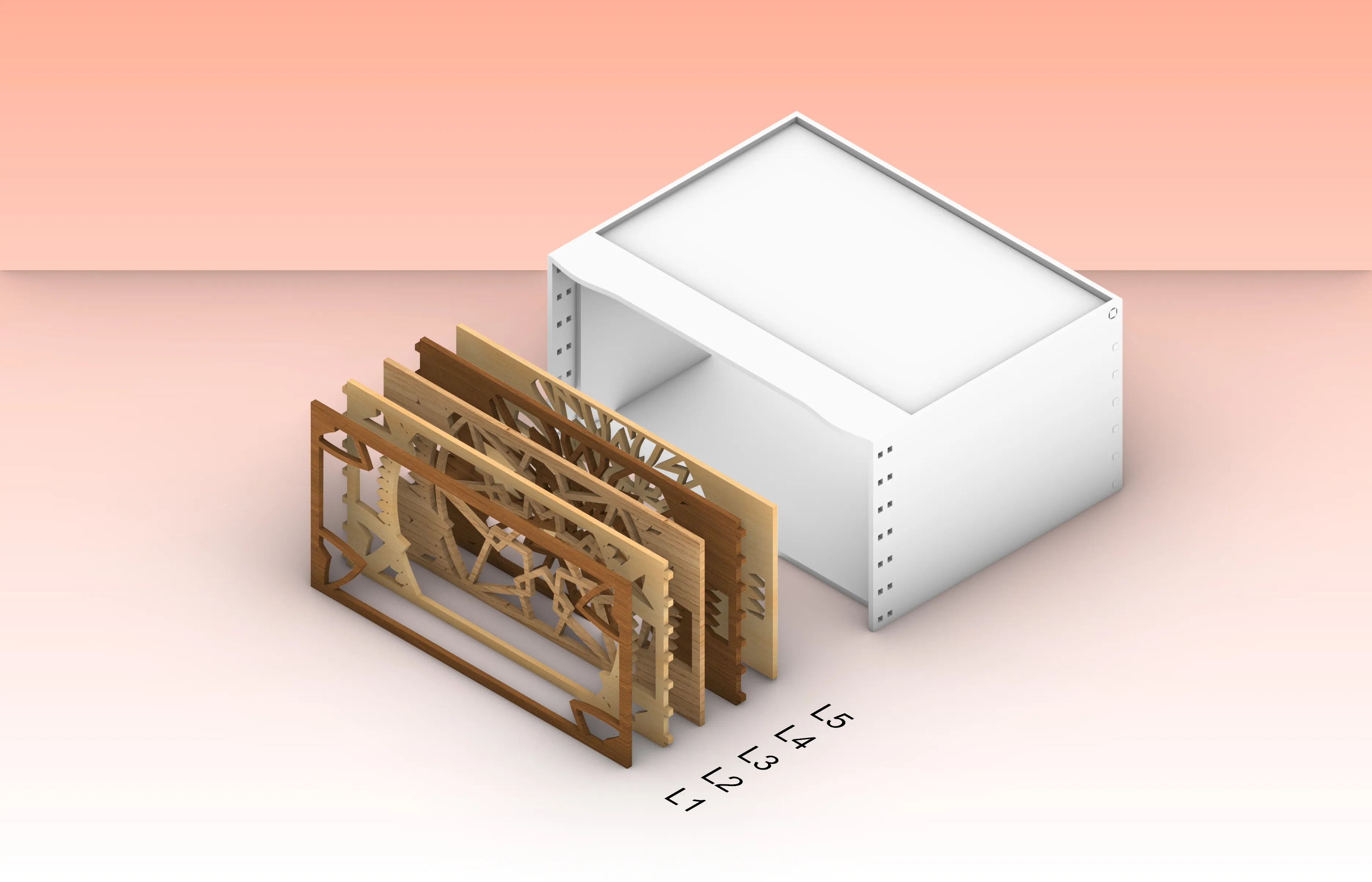 Layered Art hinged Box by TheArchist MakerWorld: Download Free 3D Models