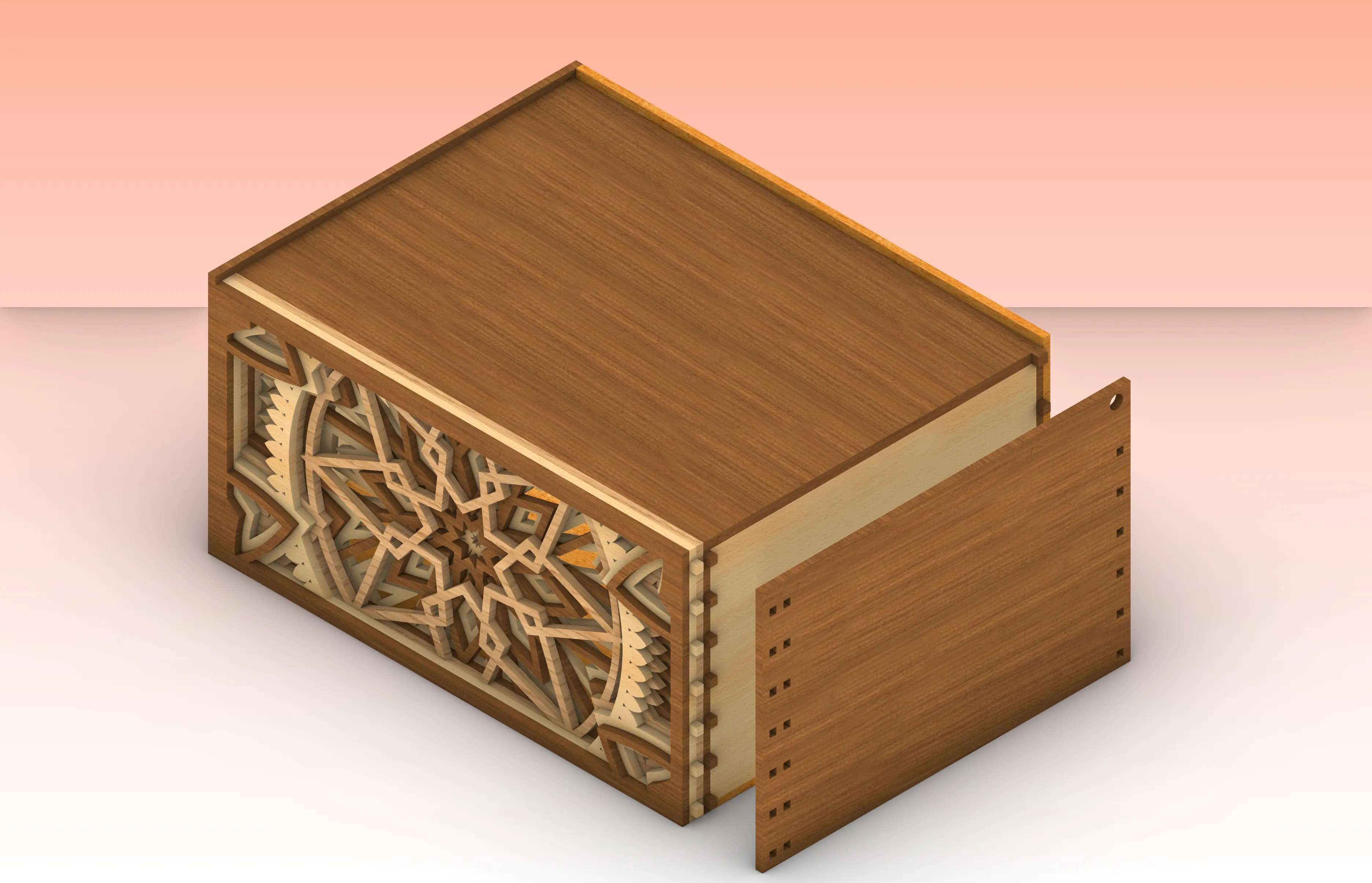 Layered Art hinged Box by TheArchist MakerWorld: Download Free 3D Models