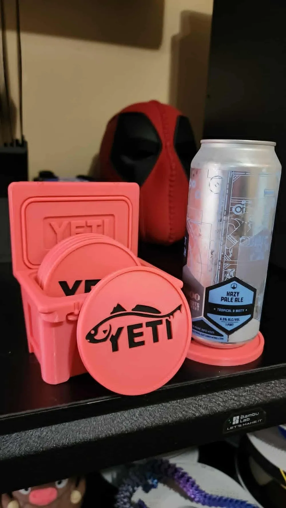 yeti trout cooler coaster holder by chrischarchar MakerWorld: Download ...