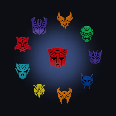 Transformers Factions Emblems | Collection - MakerWorld: Download Free ...