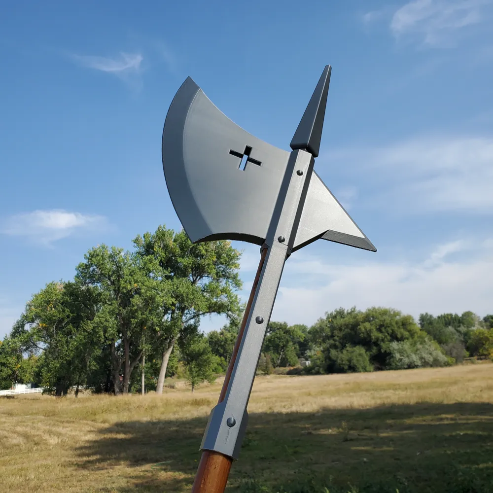 Halberd weapon head and pommel by The Golden Printer MakerWorld ...