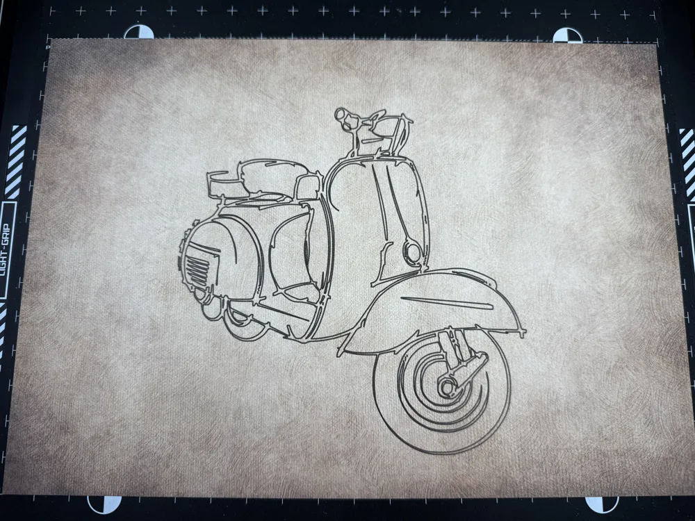 Vespa Silhouette – Vintage Drawing - Pen Module by mr_mkaay MakerWorld ...