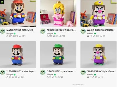 SUPER MARIO (LEGO STYLE) | Collection - MakerWorld: Download Free 3D Models