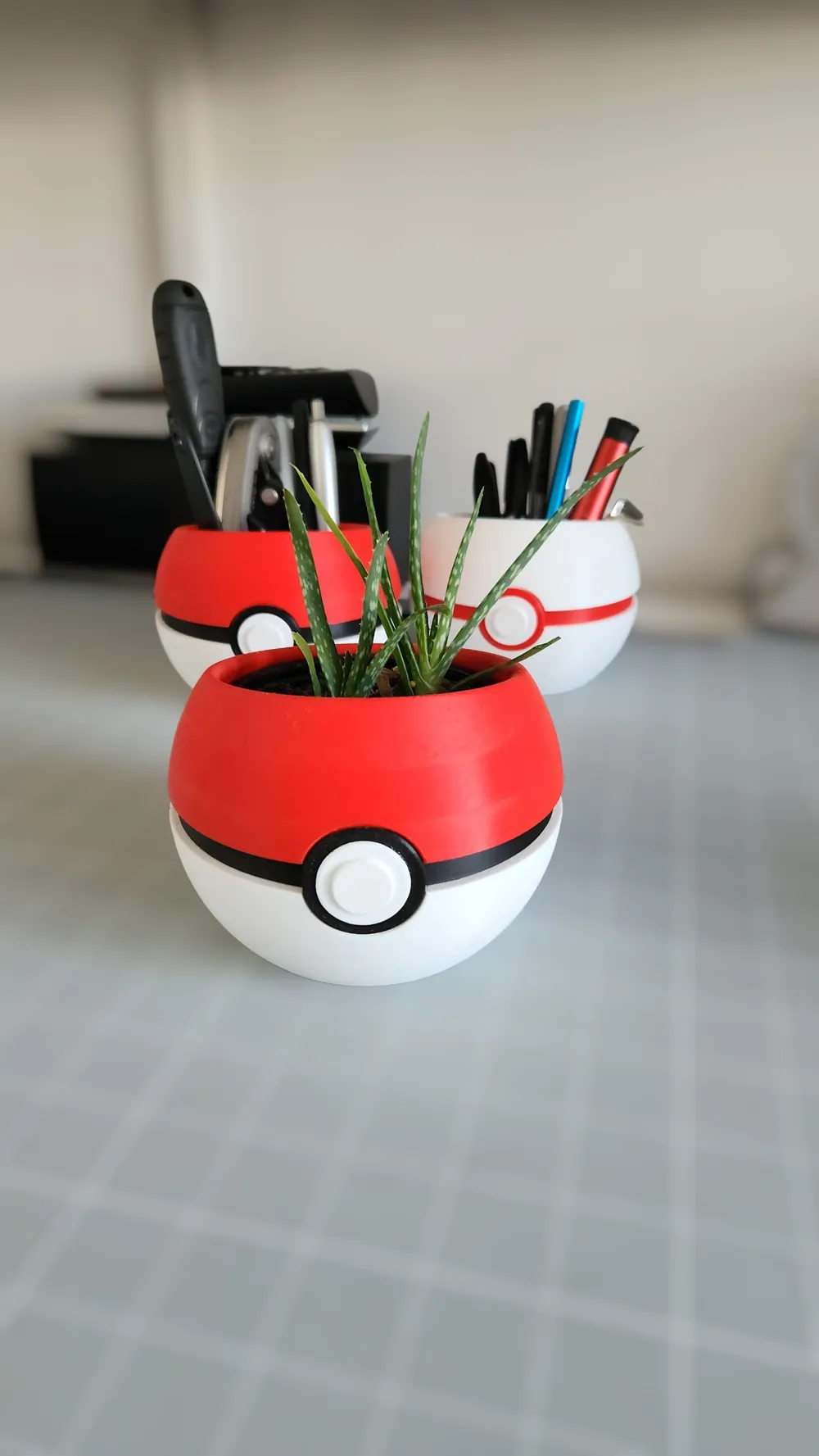 pokeball plant pot - Free 3D Print Model - MakerWorld