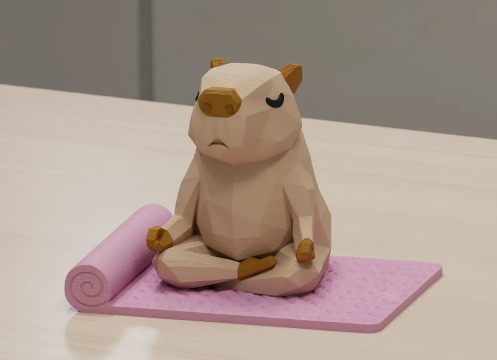 Chill Yoga Capybara – Zen Mode: Activated by Andrew_K MakerWorld ...