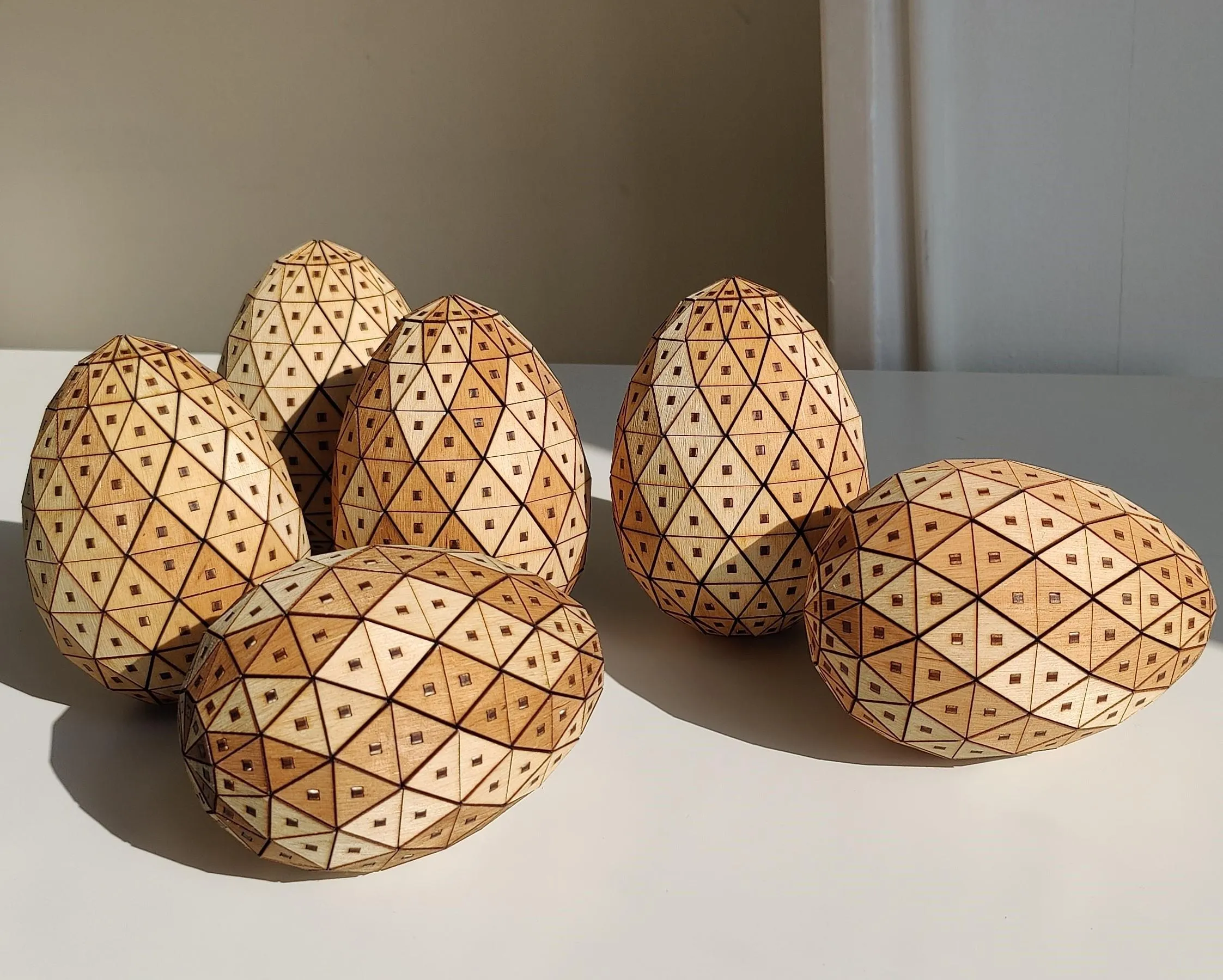 Elegant Laser-Cut Wooden Easter Eggs by giraffe112358 MakerWorld ...