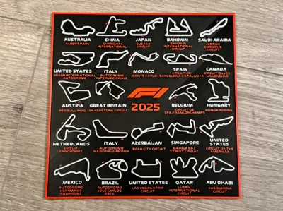 F1 Tracks 2024 / 2025 | Collection - MakerWorld: Download Free 3D Models