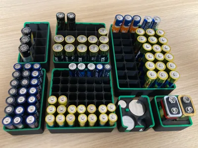 Gridfinity Battery Trays | Collection - MakerWorld