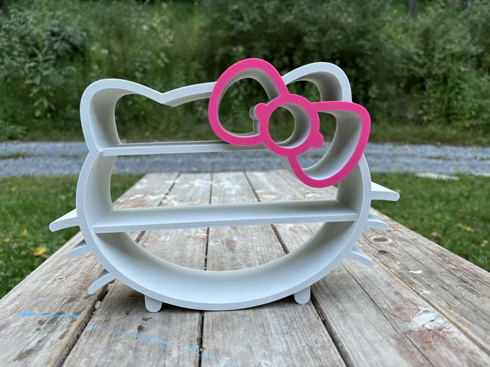 Hello Kitty Mini Shelf - Free 3D Print Model - MakerWorld