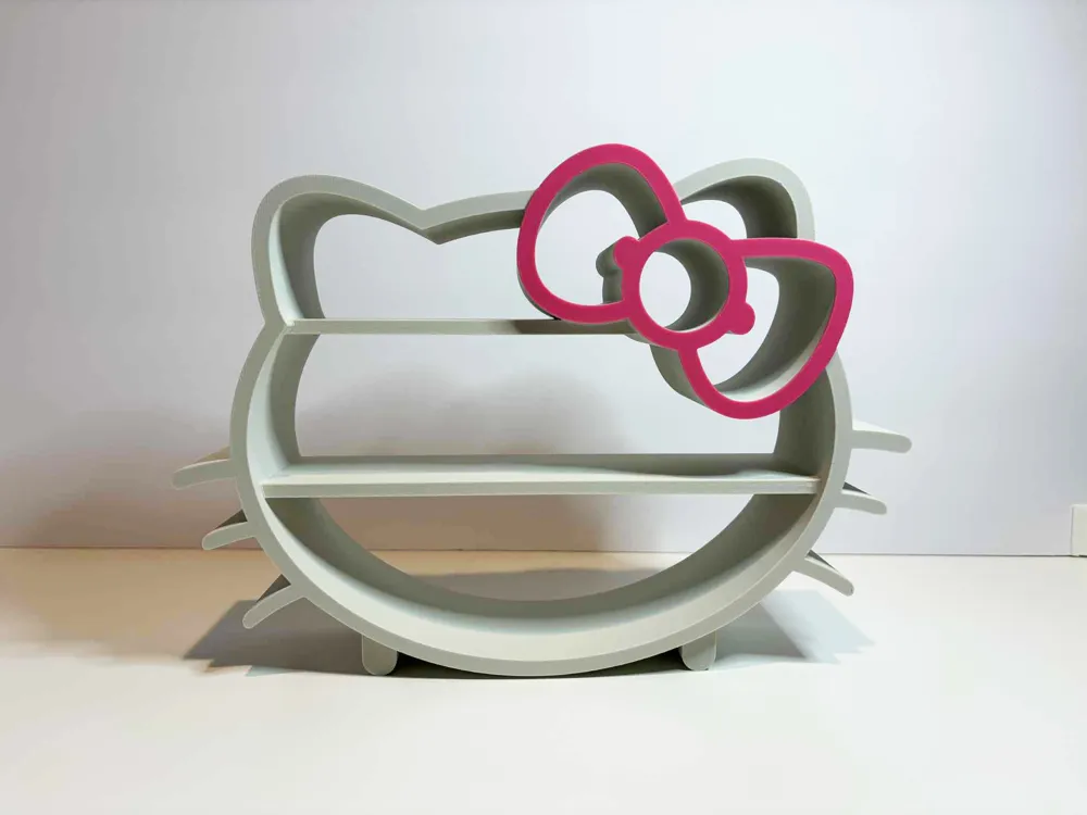 Hello Kitty Mini Shelf - Free 3D Print Model - MakerWorld