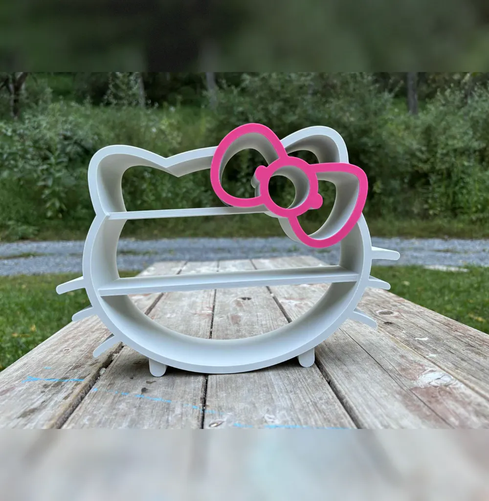 Hello Kitty Mini Shelf - Free 3D Print Model - MakerWorld