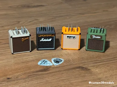 Mini Amp | Guitar Pick Holders | Collection - MakerWorld: Download Free ...