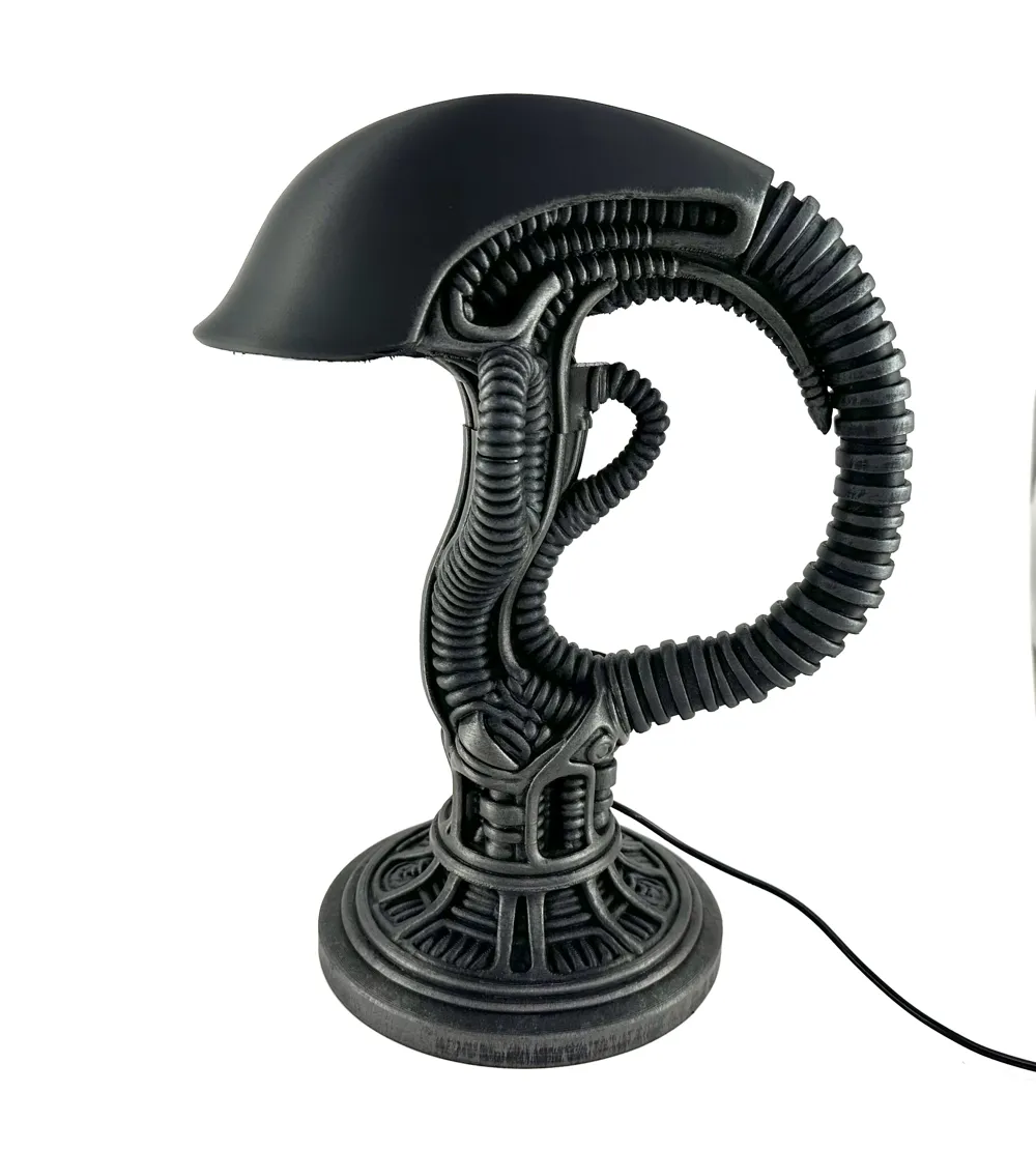 The Giger Lamp - uses LED001 Kit - Xeno style desk - Free 3D Print ...