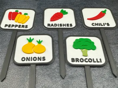 Vegetable Signs | Collection - MakerWorld