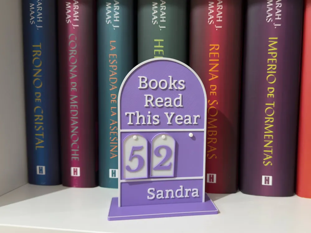 Book Counter - Free 3D Print Model - MakerWorld