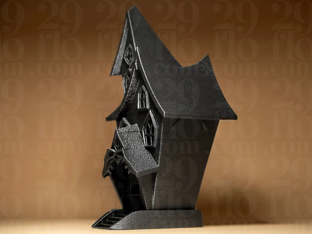 Hollowed Haunted House - Free 3D Print Model - MakerWorld