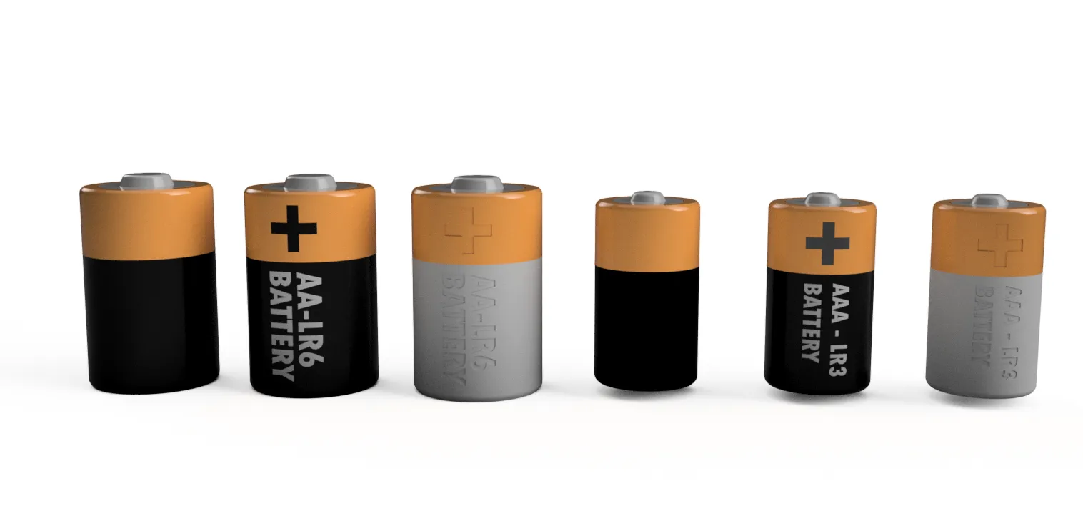 Battery Box - AA LR6 & AAA LR3 - 6 Versions by Waikikiprod - MakerWorld