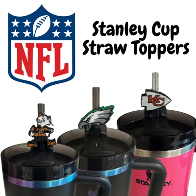 NFL Stanley Cup Straw Toppers | Collection - MakerWorld: Download Free ...