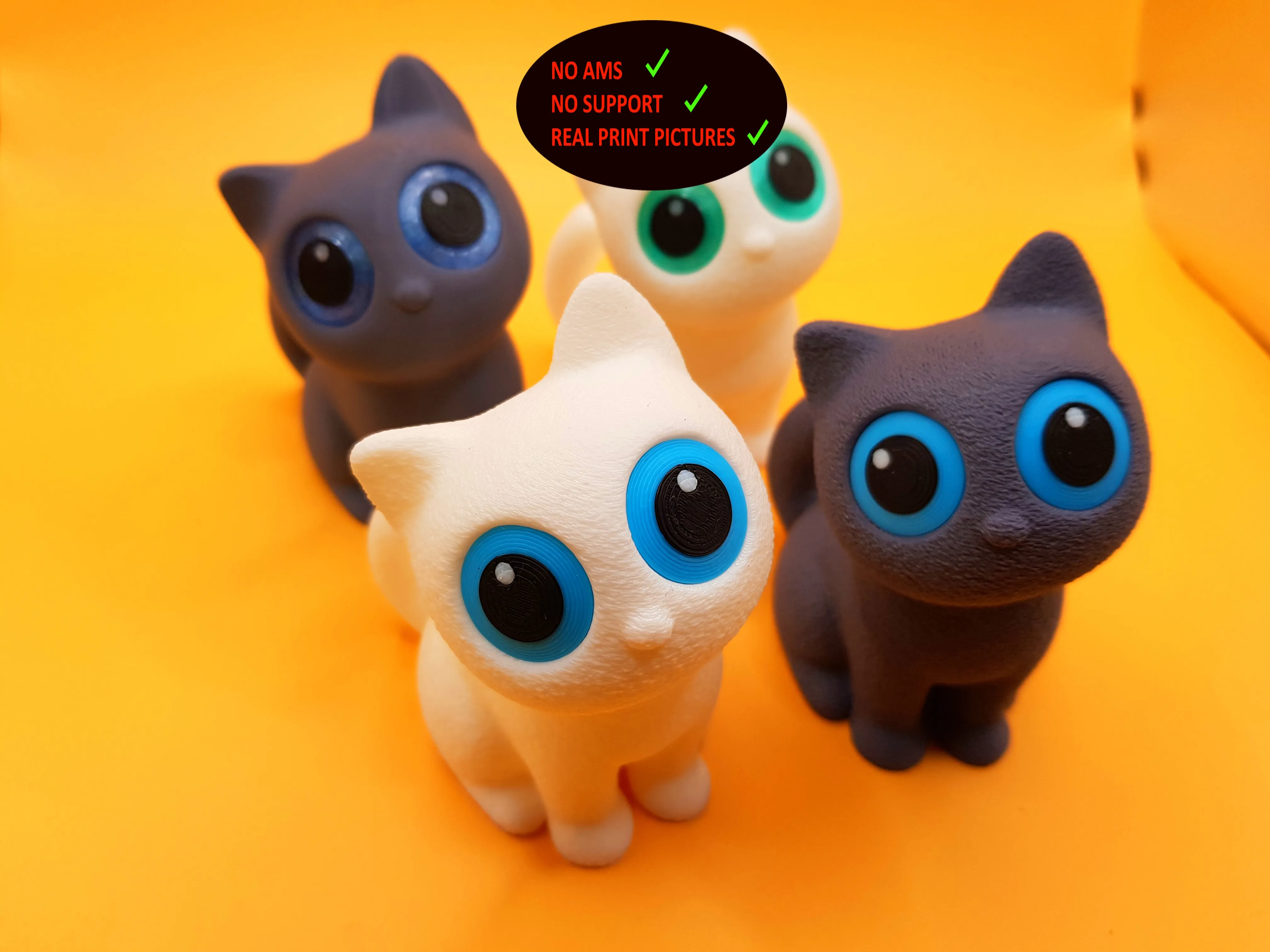 No AMS cute bear with a friendly look - Free 3D Print Model - MakerWorld