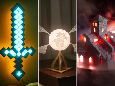 Videogame Lamps | Collection - MakerWorld: Download Free 3D Models