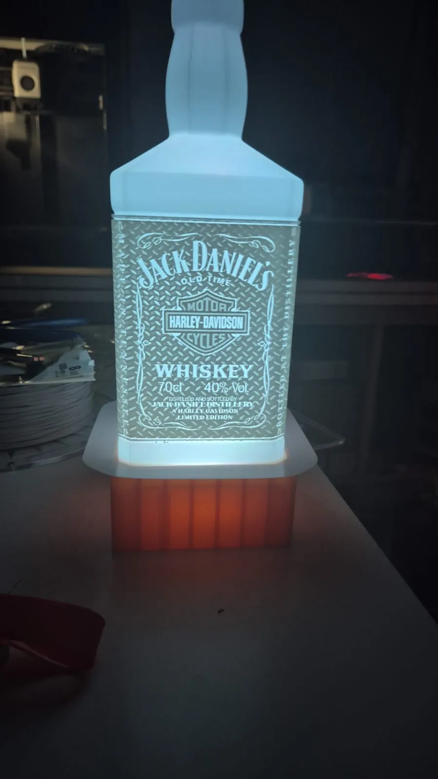 Litho - Jack Daniels - Harley Davidson - Free 3D Print Model - MakerWorld