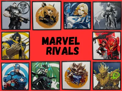 Marvel Rivals - Arte de Hueforge | Colección - MakerWorld