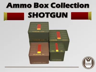 Ammo Box Collection - Shotgun | Collection - MakerWorld: Download Free 3D Models