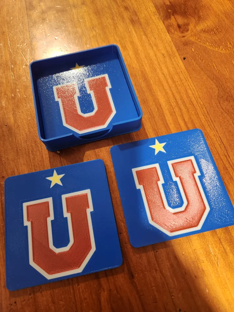 Posavasos Universidad de Chile por myevenes MakerWorld: Descarga ...