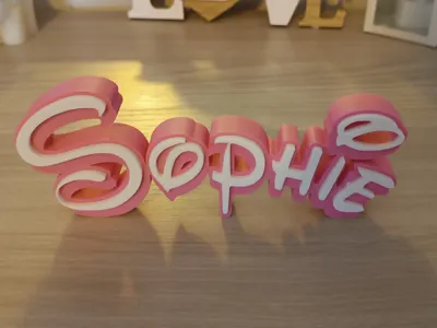 Decorative Disney Names | Collection - MakerWorld: Download Free 3D Models