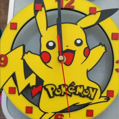 Pikachu Pokemon Clock | Collection - MakerWorld: Download Free 3D Models