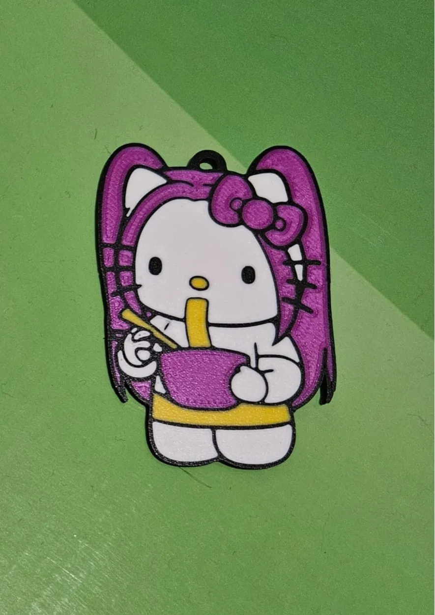 Llavero Mira x Hello Kitty Demon Hunters Huntrix - Free 3D Print Model ...