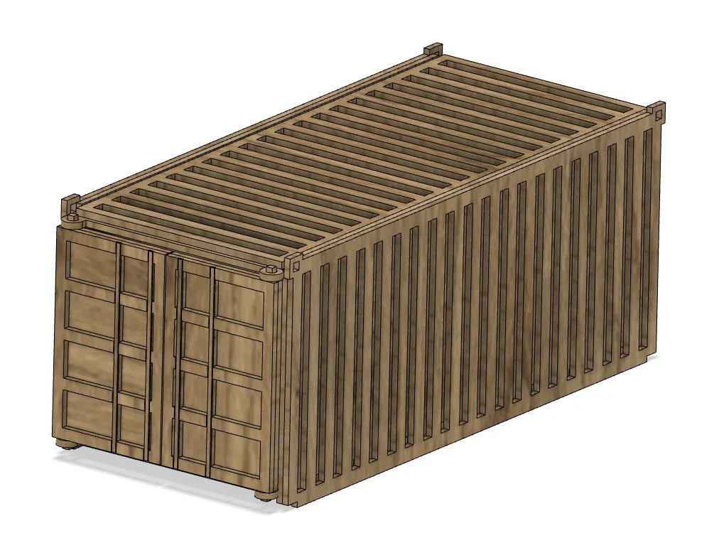 Shipping container - laser-cut by NR Workshop MakerWorld: Download Free ...