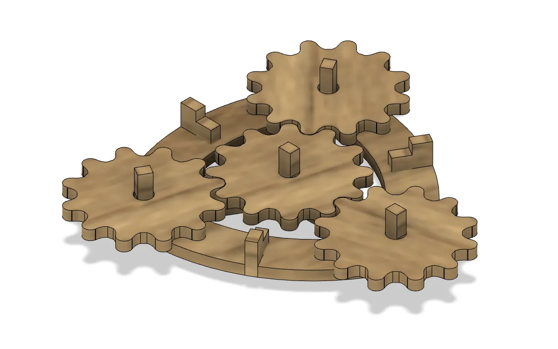 Laser-cut Fidget Gears - Free 3D Print Model - MakerWorld
