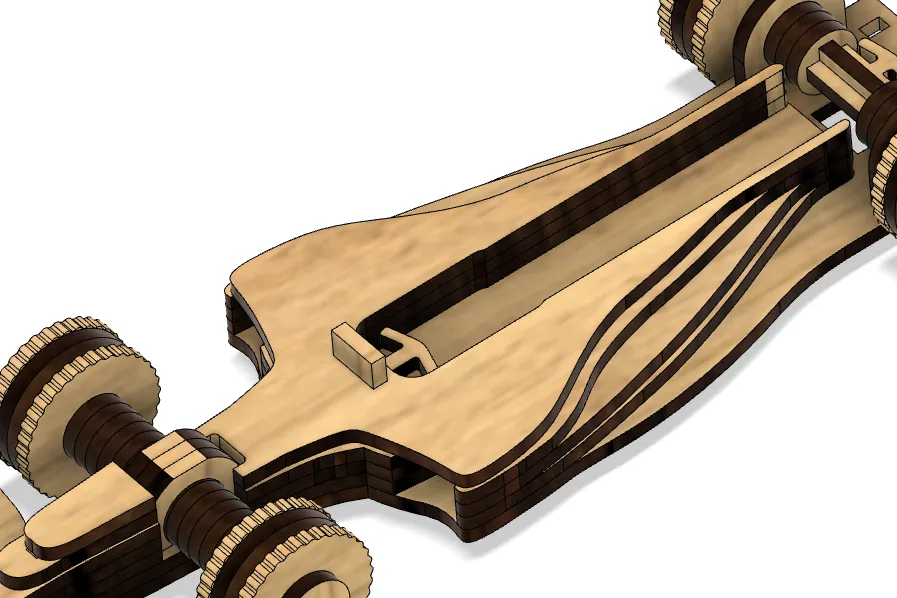 Fully lasered Formula 1 Car, Rubber band Powered! - Free 3D Print Model ...
