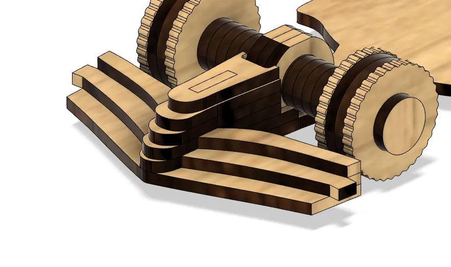 Fully lasered Formula 1 Car, Rubber band Powered! - Free 3D Print Model ...