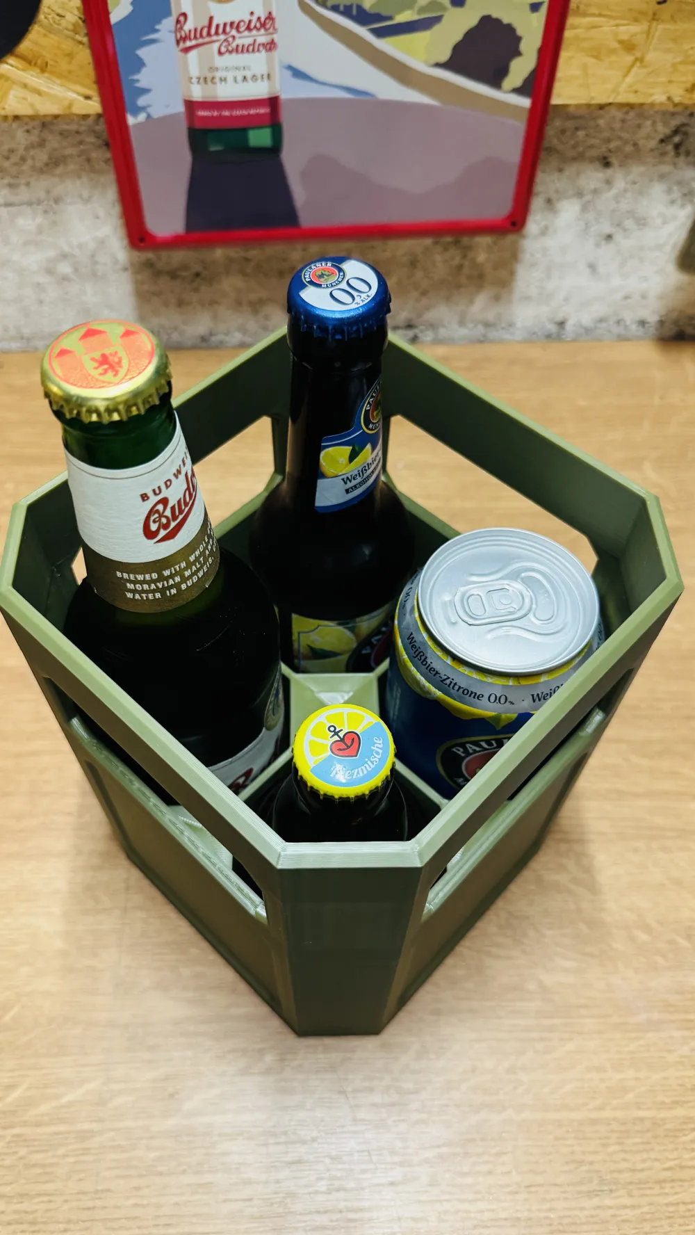 4-pack Beer Crate - Bottle Crate - Can Crate by Peter MakerWorld ...