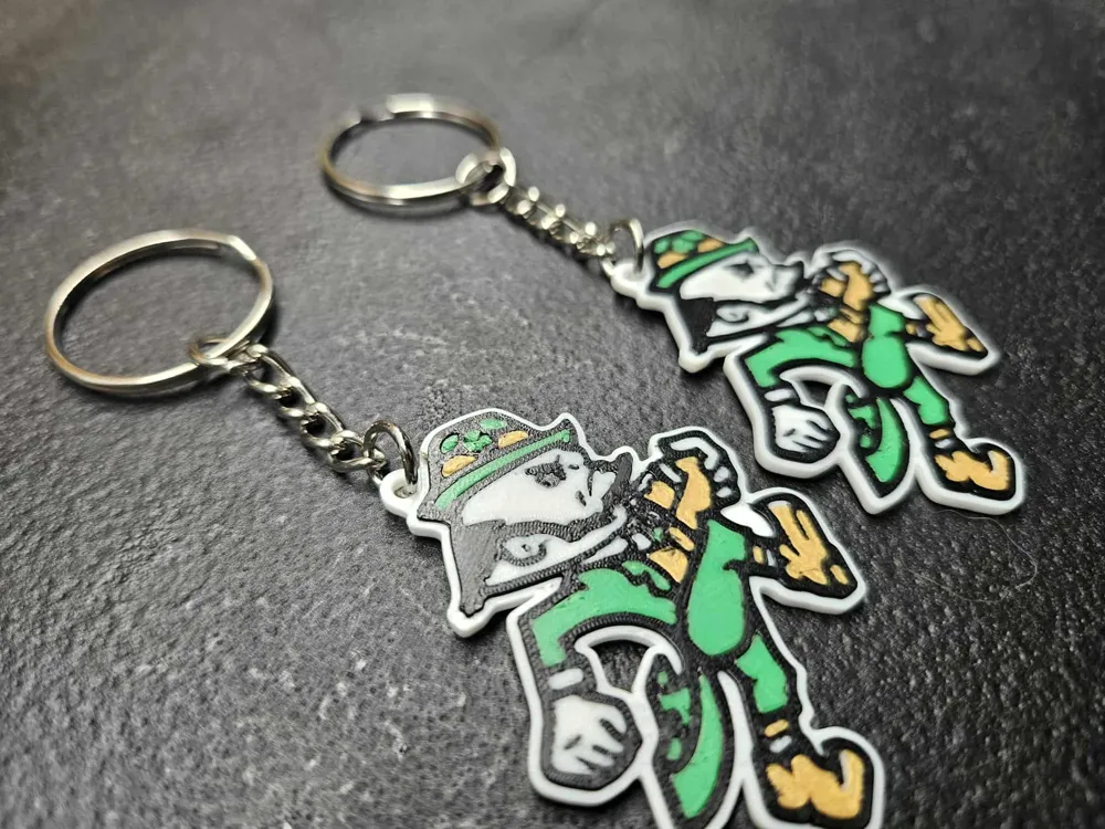 Notre Dame - Fighting Irish Keychain by oSPARKSo MakerWorld: Download ...