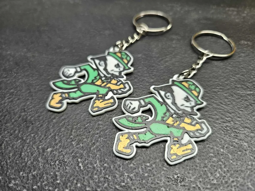 Notre Dame - Fighting Irish Keychain by oSPARKSo MakerWorld: Download ...